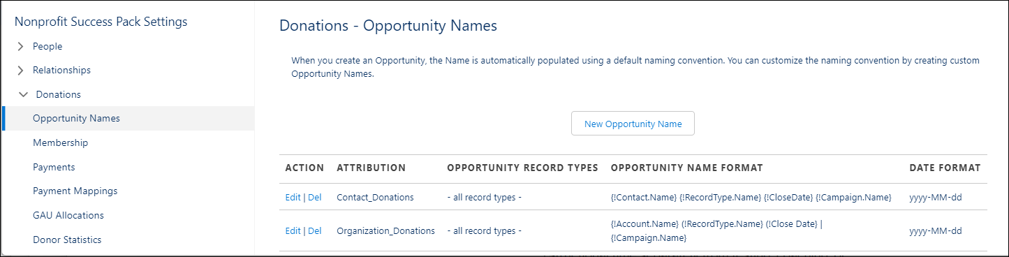 Basic NPSP Configuration